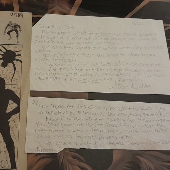 Accessories | Very Rare Signed Steve Ditko Letter | Poshmark